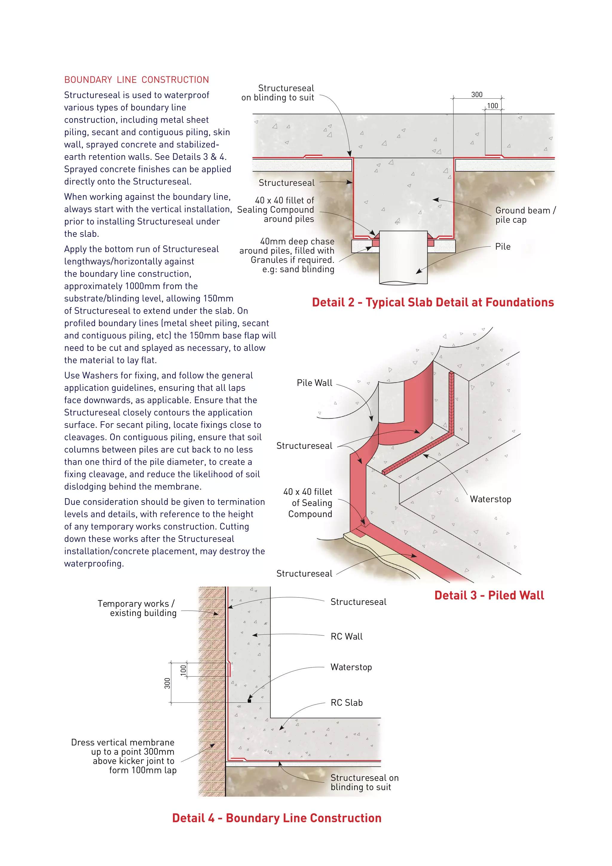RIW Structureseal -Sodium Bentonite System - Typical Details | PDF