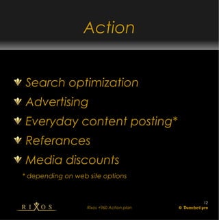 Rixos draft action plan | ODP