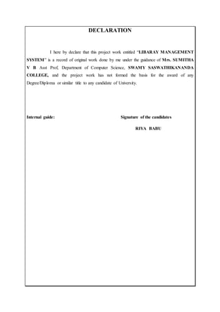 Riya | DOCX | Education