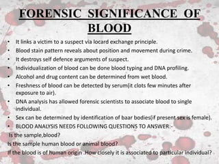 Examination of Blood | PPTX