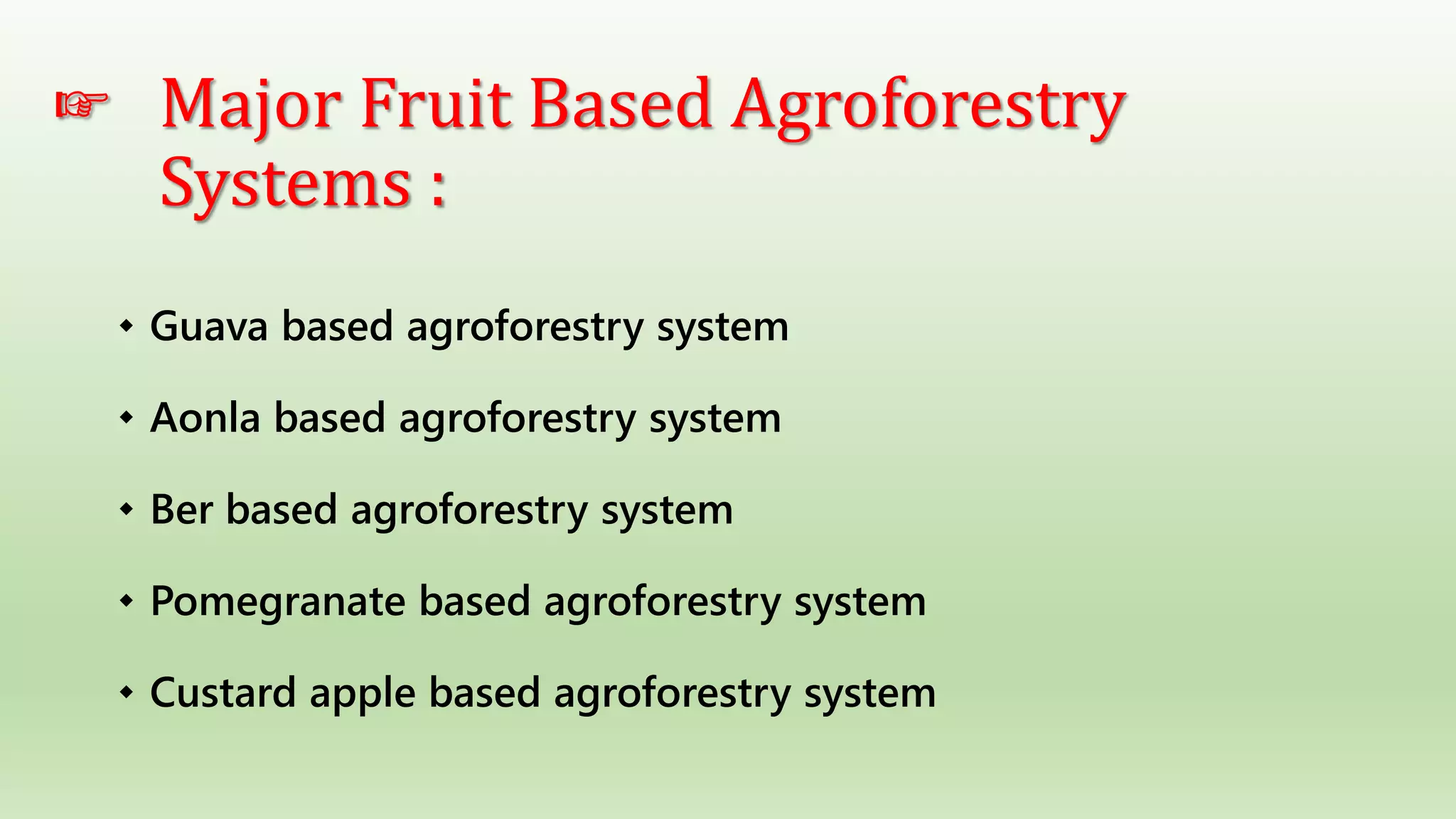Fruit based agroforestry.pptx