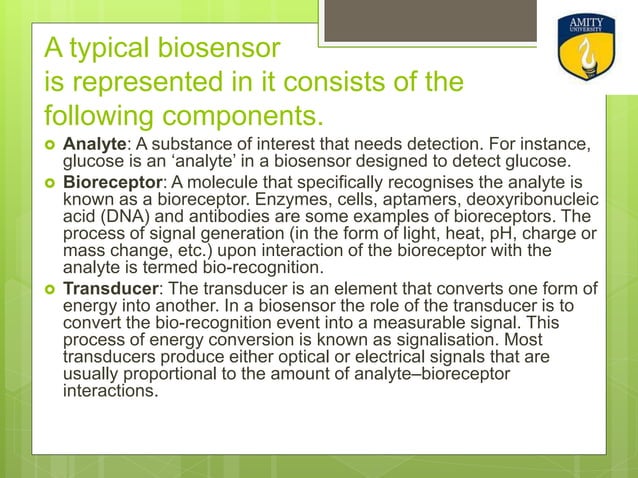 History of the biosensors and applications | PPTX | Chemistry | Science