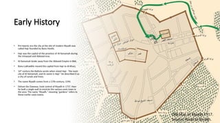 The Urban Development of Riyad City - Saudi Arabia (KSA) | PPTX