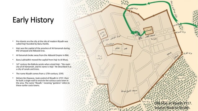 The Urban Development of Riyad City - Saudi Arabia (KSA) | PPTX