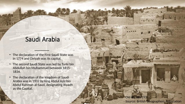 The Urban Development of Riyad City - Saudi Arabia (KSA) | PPTX