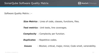 Riyadh Meetup4- Sonarqube for Mule 4 Code review | PPTX