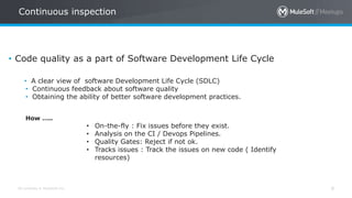 Riyadh Meetup4- Sonarqube for Mule 4 Code review | PPTX