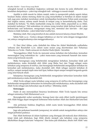 Riyadhus Shalihin Buku 1 Imam Nawawi | PDF