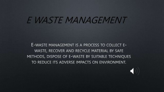 E waste | PPT | Free Download