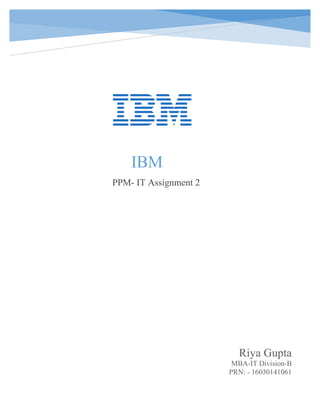 Riya gupta ibm_16030141061_assignment_2 | PDF
