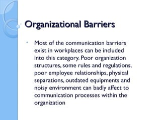 barriers of communication | PPT