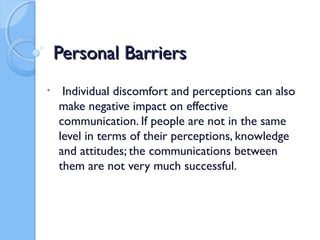 barriers of communication | PPT