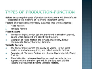 Theory of production management | PPTX