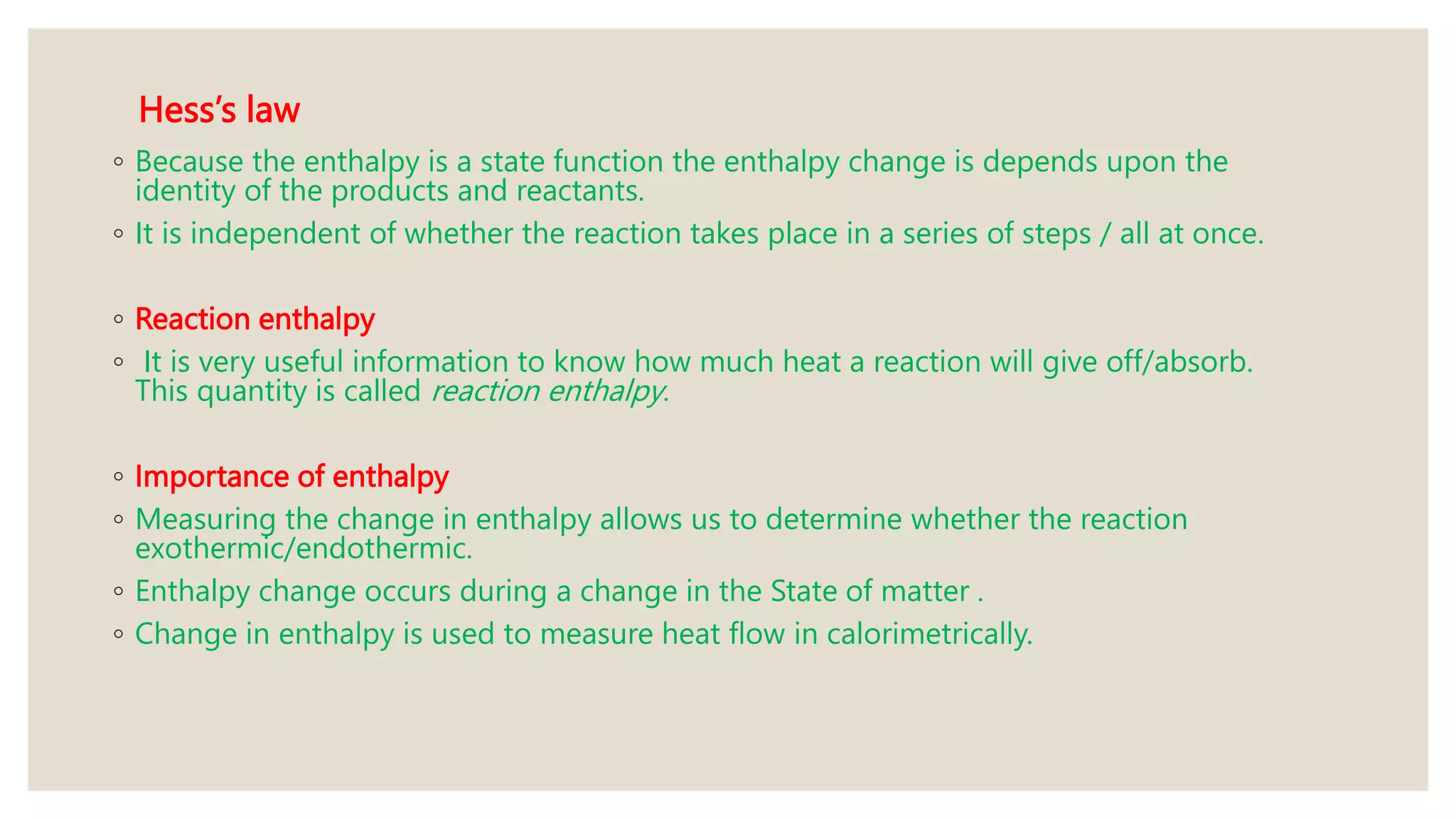 THE CONCEPT OF ENTHALPY, ENTROPY AND FREE ENERGY | PPTX