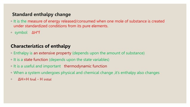 THE CONCEPT OF ENTHALPY, ENTROPY AND FREE ENERGY | PPTX | Chemistry ...