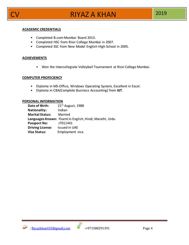 Riyaz resume | PDF