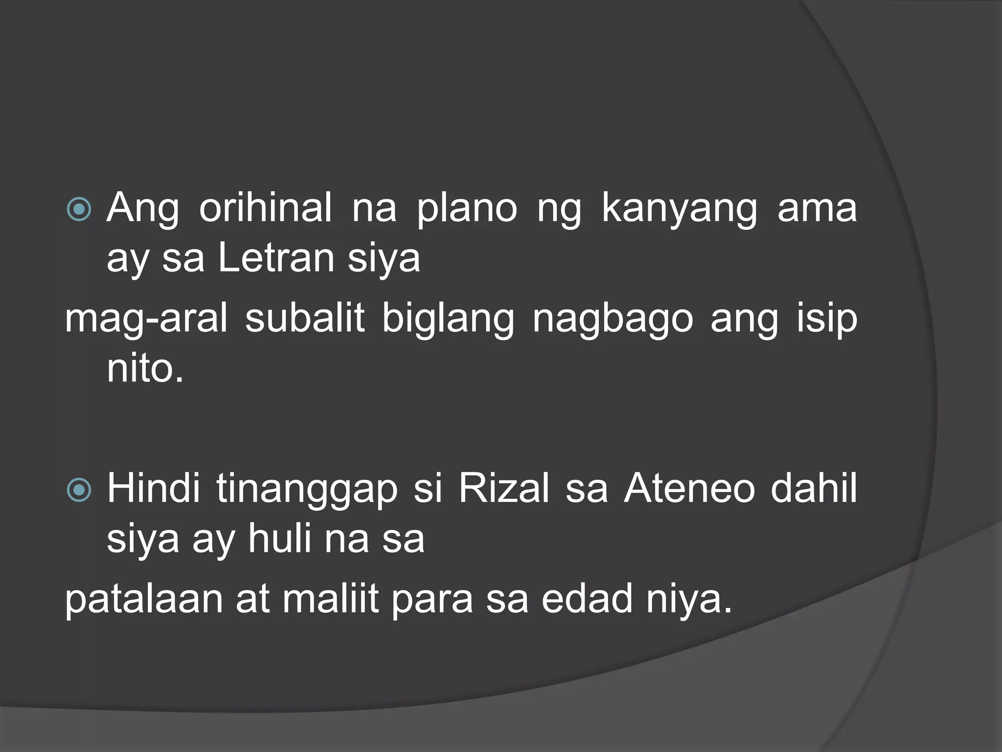 Edukasyon ni Rizal | PPTX