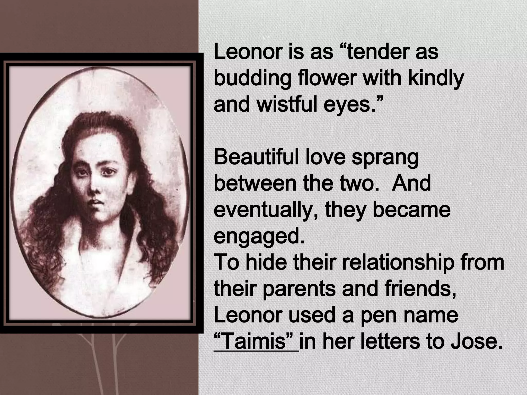 Rizal's lover -Leonor Valenzuela and Leonor Rivera | PPTX