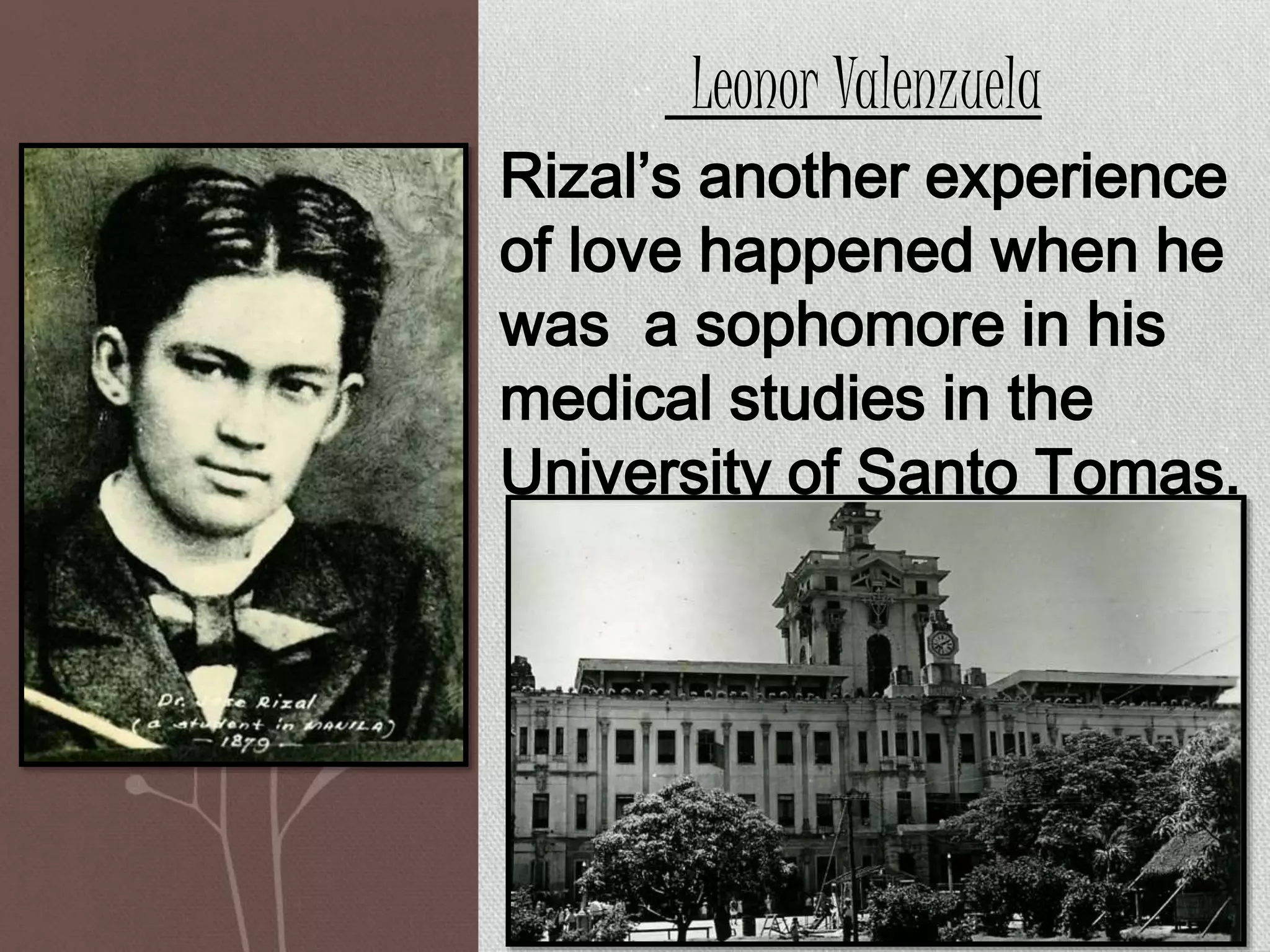 Rizal's lover -Leonor Valenzuela and Leonor Rivera | PPTX