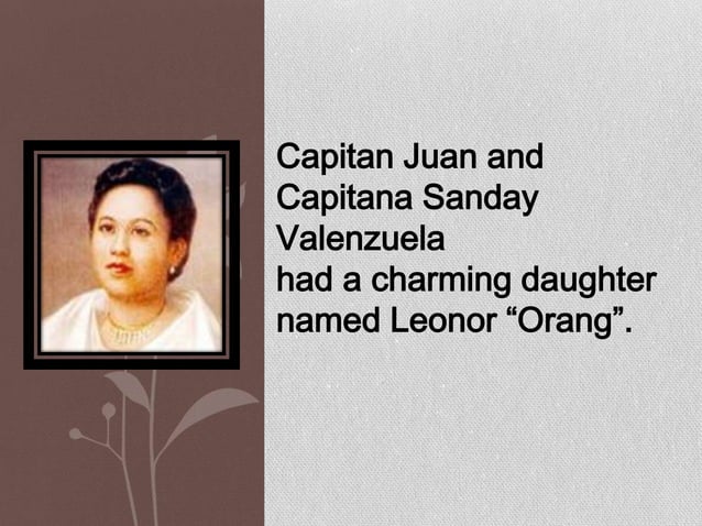 Rizal's lover -Leonor Valenzuela and Leonor Rivera | PPTX | Wedding ...