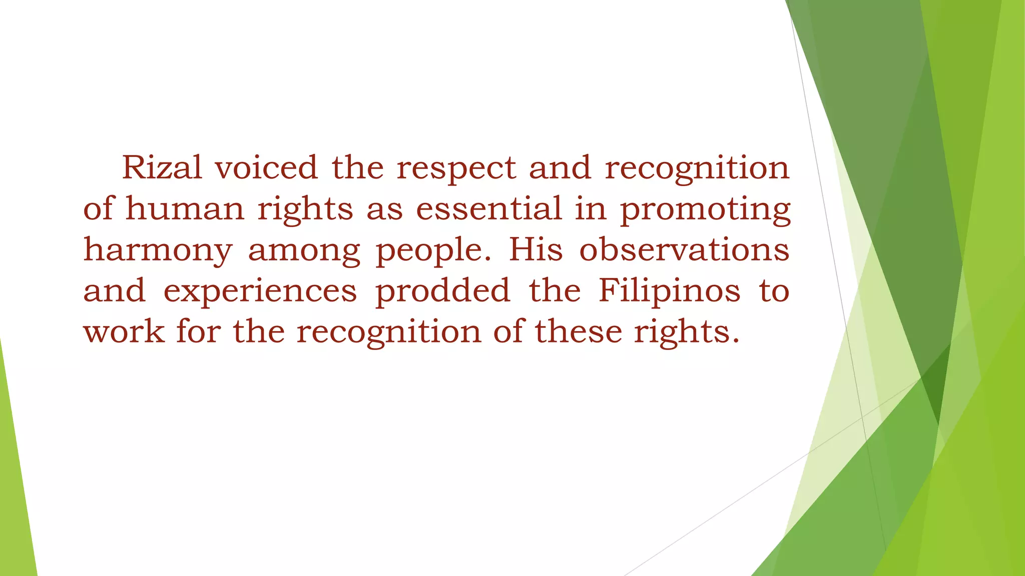 Human Rights denied to Filipinos | PPTX