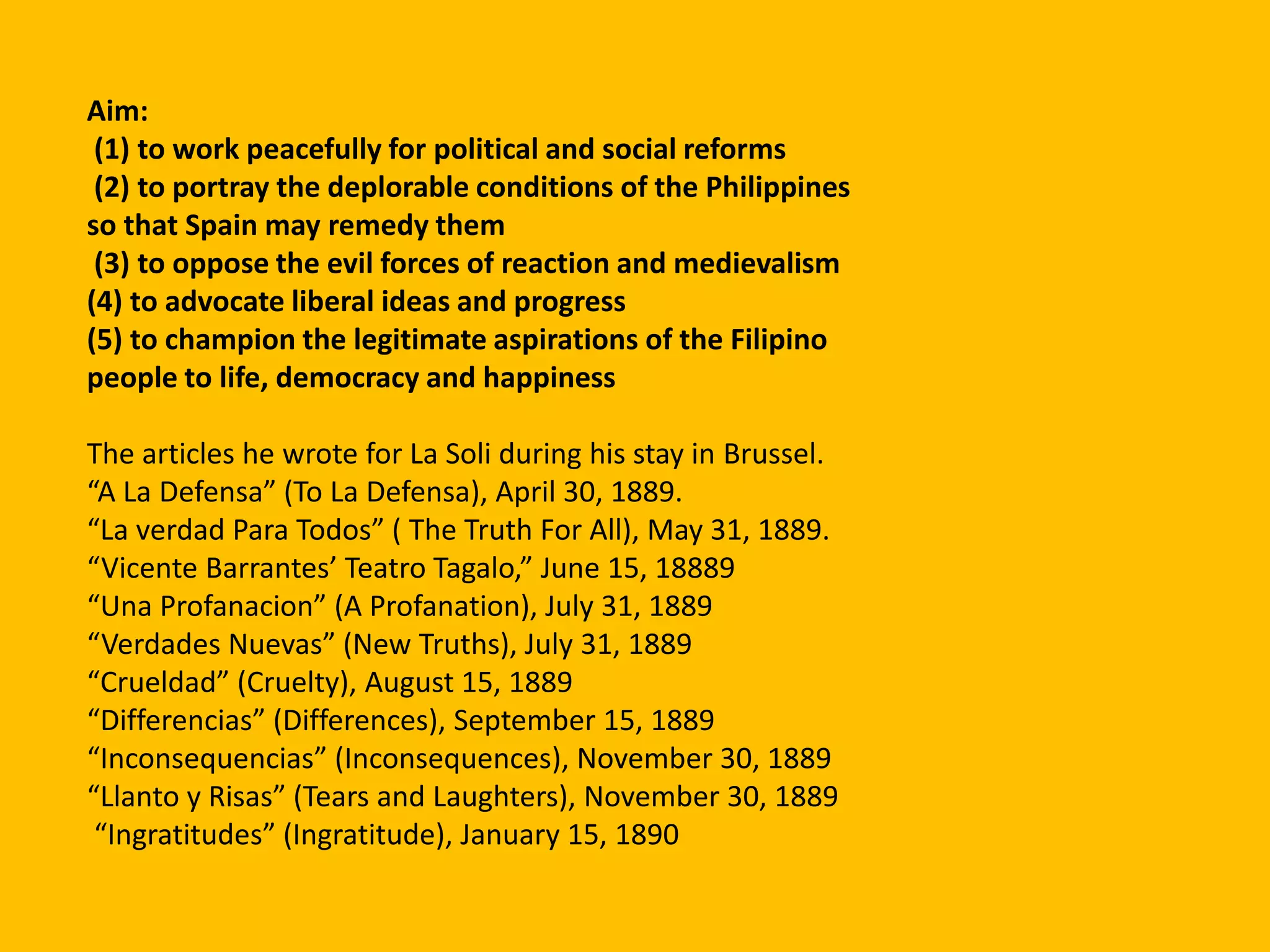 Jose Rizal in Brussels (Europe) | PDF