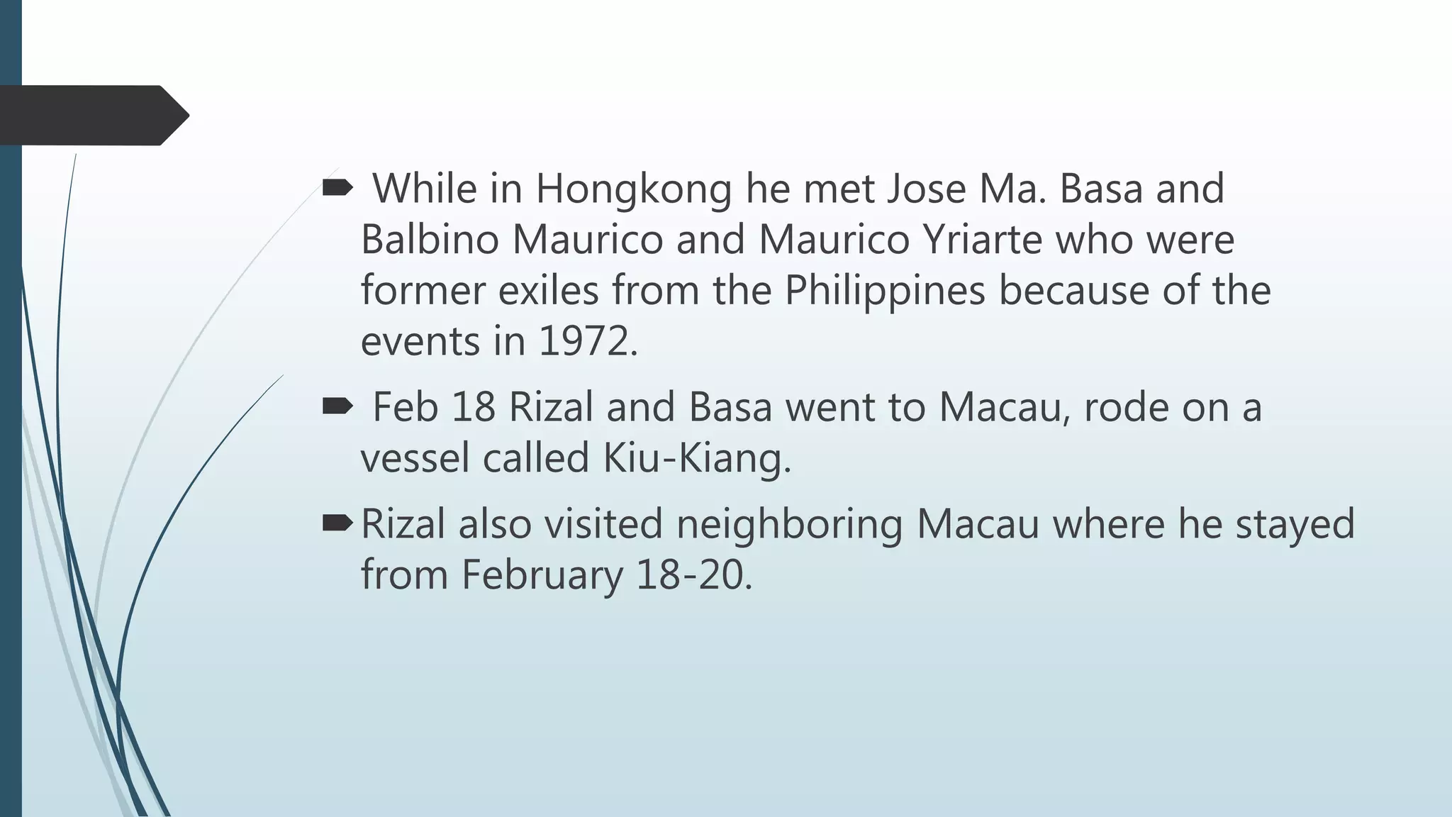 Rizal 2 trip to europe | PPTX