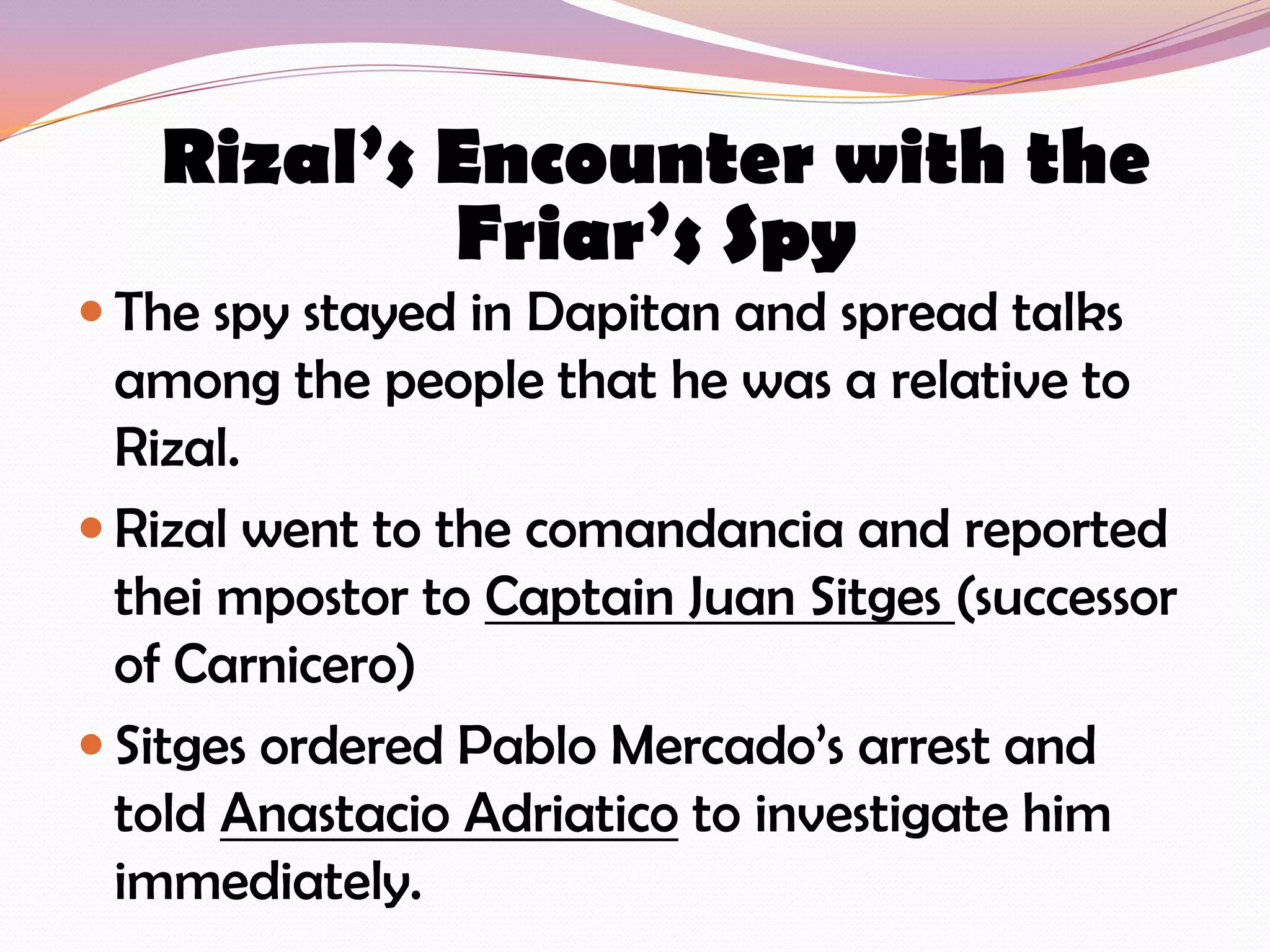 Rizal chapter22 Exile in Dapitan (Gregorio F. Zaide) | PPTX