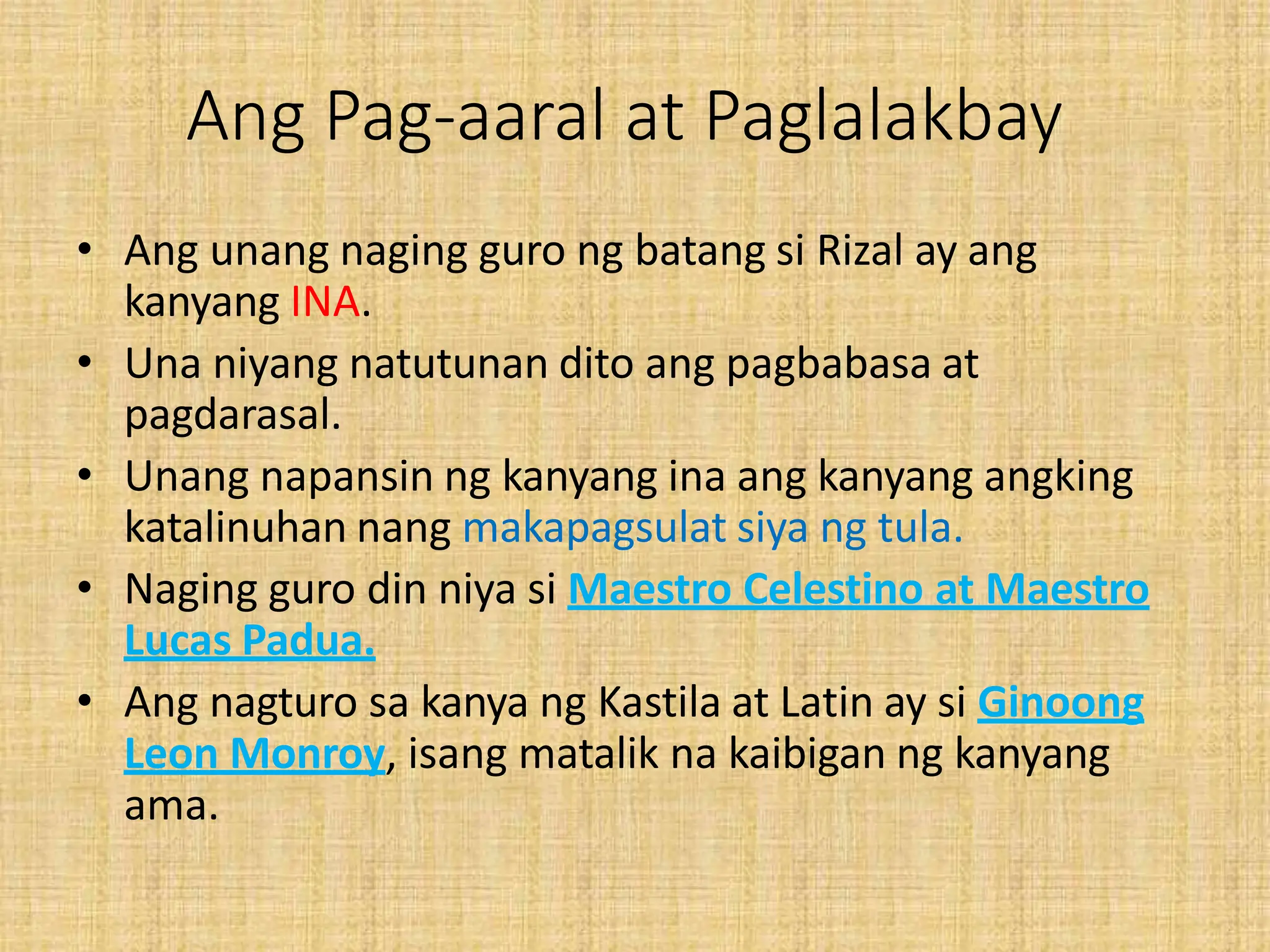 Rizal and His Heavenly Father that Ousted Him During the Spanish ...