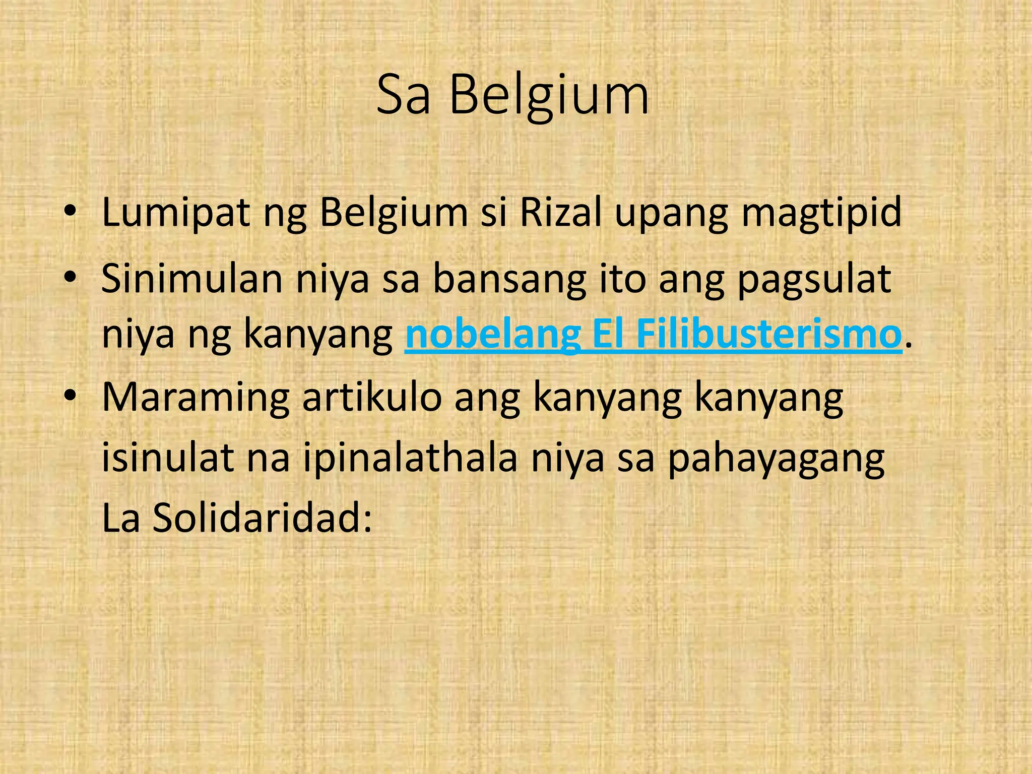Rizal and His Heavenly Father that Ousted Him During the Spanish ...