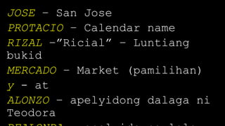 JOSE PROTACIO RIZAL MERCADO Y ALONZO REALONDA | PPTX