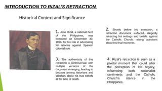 Rizal Retraction 00000000000000000000000 | PPT