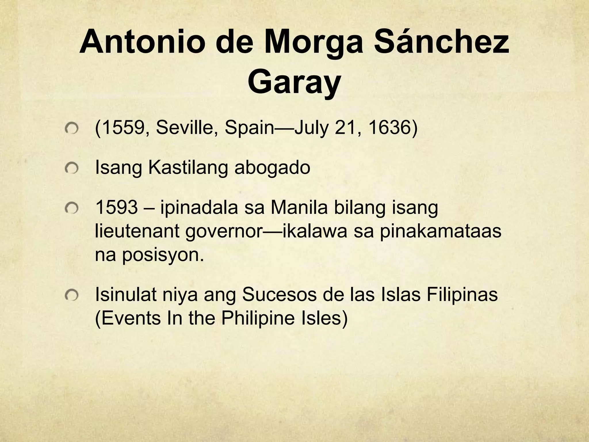 Rizal anotasyon kay morga | PPTX