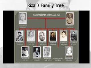 Jose Rizal Family Tree Drawing