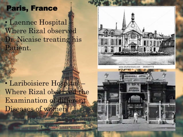 Rizal First Sojourn in Paris