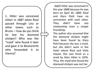 Rizal hitler-zedong-controversy | PPTX