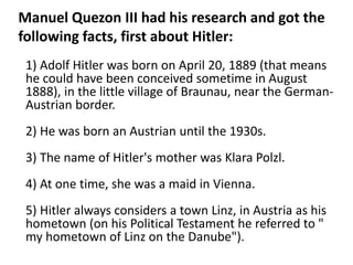 Rizal hitler-zedong-controversy | PPTX