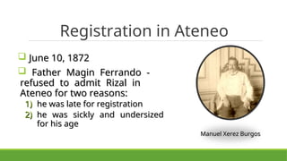 Rizal-in-Ateneo.ppt lifes and work rizal | PPT