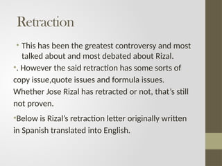 This talks about the different issues concerning Jose Rizal | PPTX ...