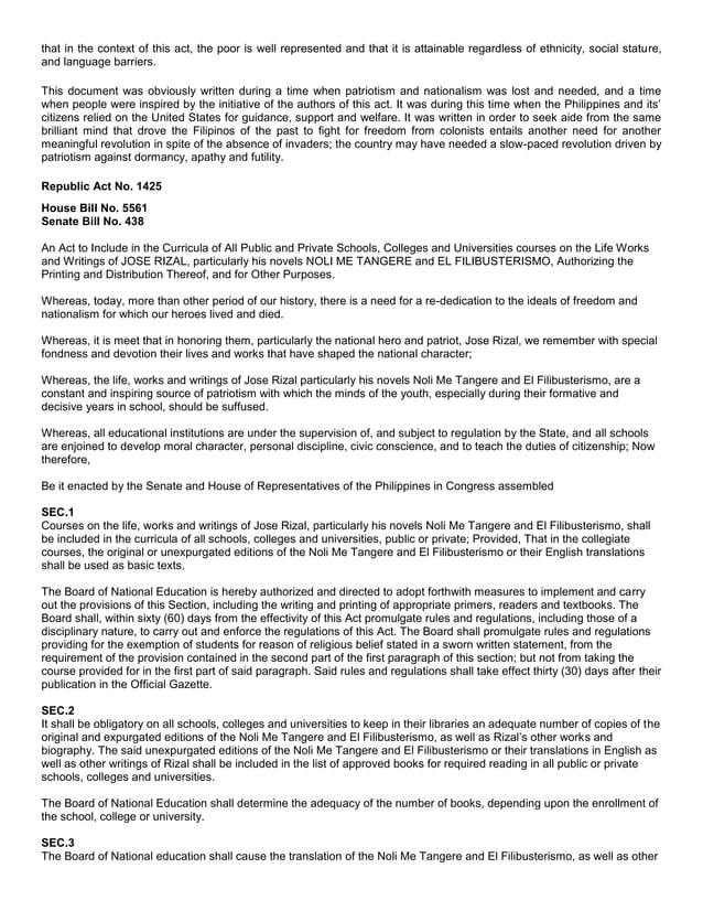 Rizal Law..,............................ | PDF