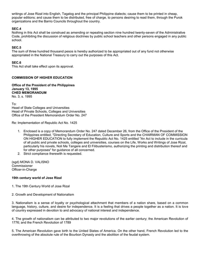 Rizal Law..,............................ | PDF