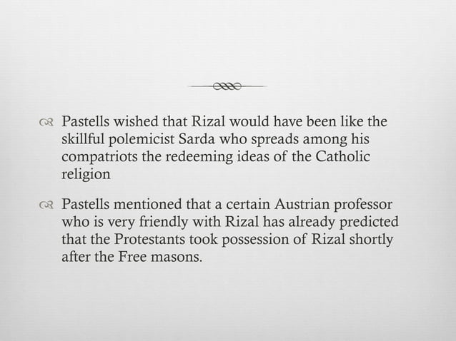 Rizal Pastells Correspondence | PPT | Christianity | Religion ...