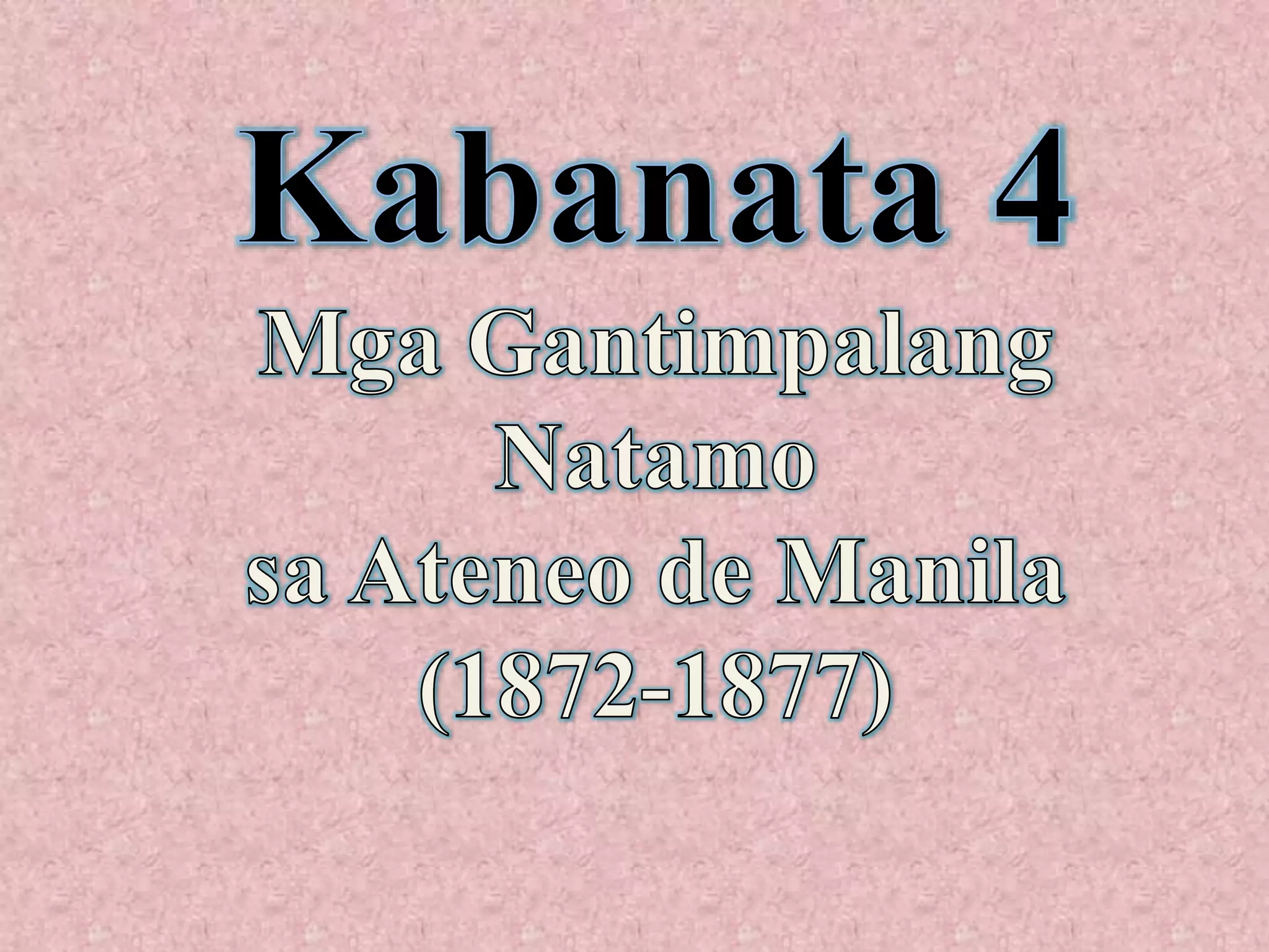 Rizal - Kabanata 4 | PPTX