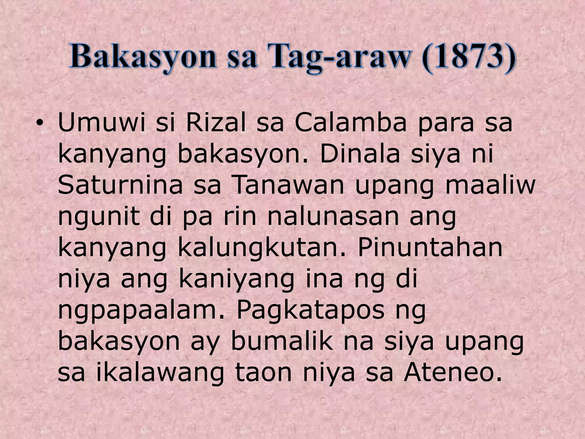 Rizal - Kabanata 4 | PPTX