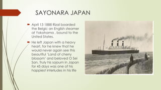 Rizal-romantic-interlude in his sojourn in japan | PPTX