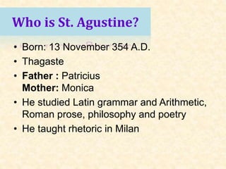 St. Augustine - City of God and City of Man | PPTX