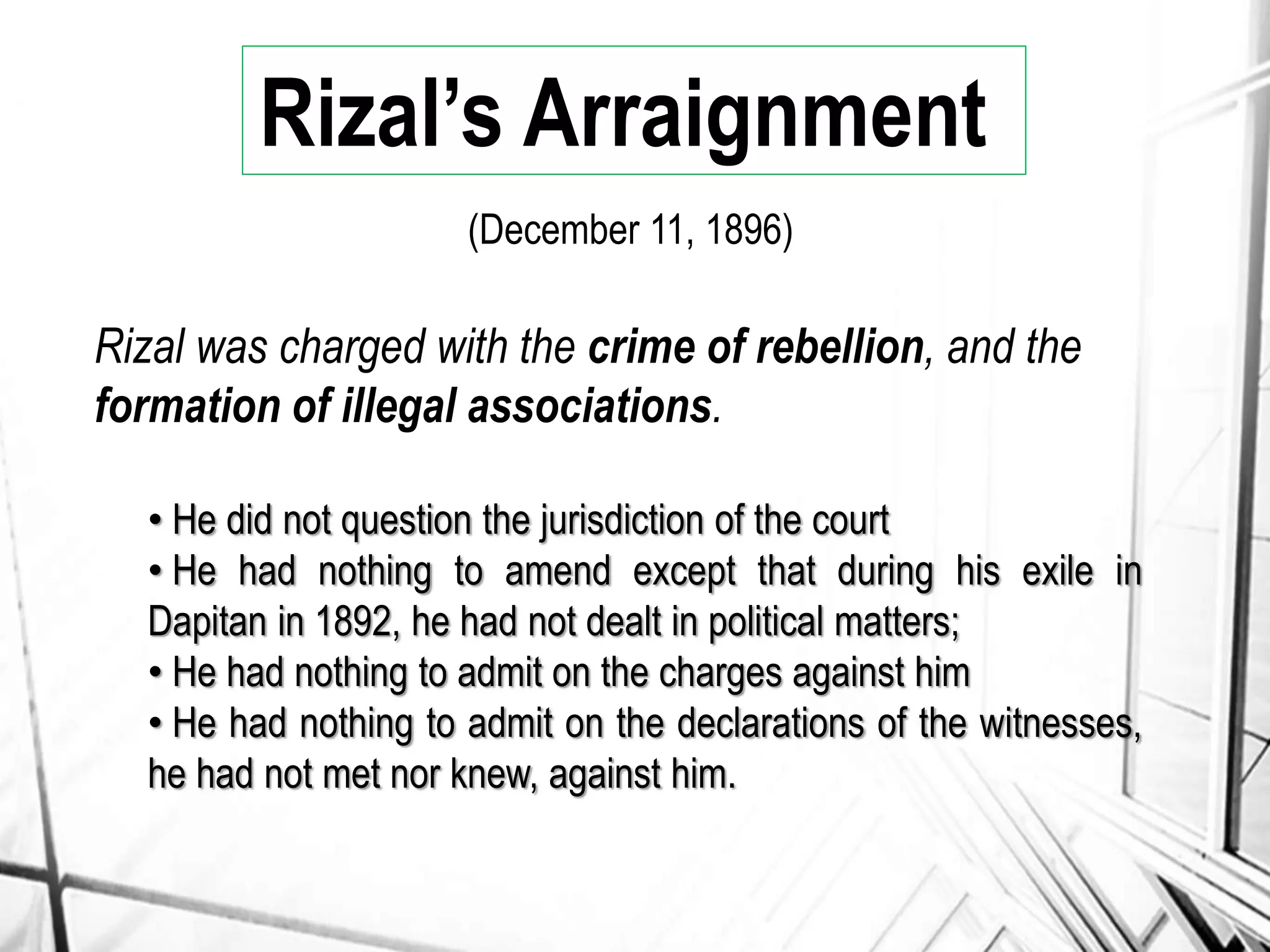 The Trial of Rizal | PPTX