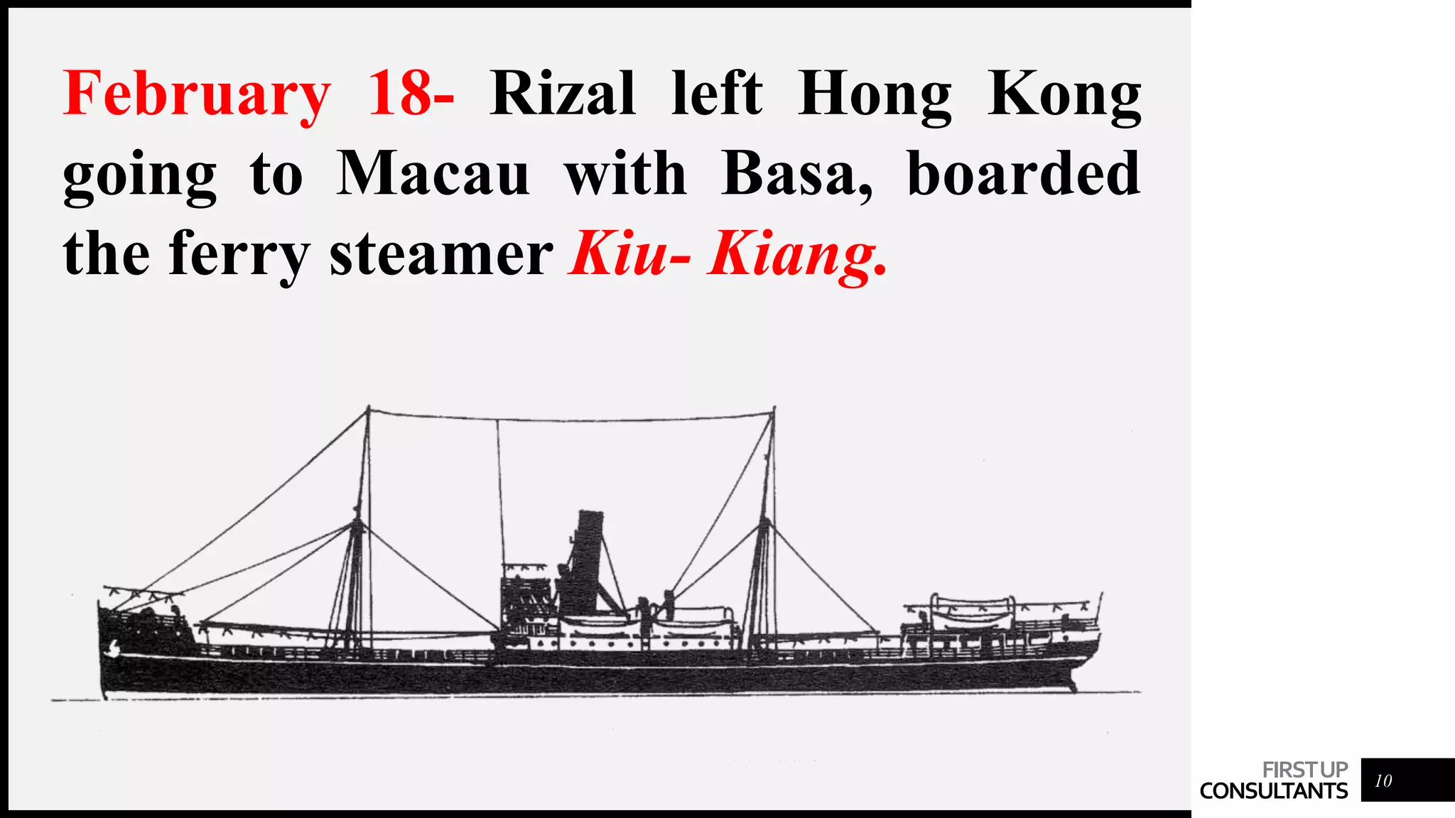 Rizal IN HONG KONG AND MACAU | PPTX