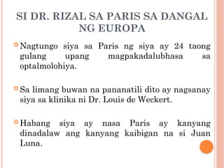 Rizal: Gat Jose Rizal's First travel.pptx