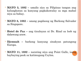 Rizal: Gat Jose Rizal's First travel.pptx